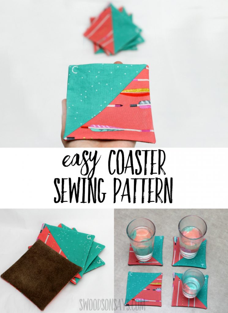 Easy coaster sewing pattern - Swoodson Says