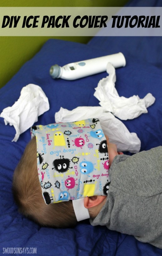 DIY kid's ice pack cover tutorial - stay dry & stay put! - Swoodson Says