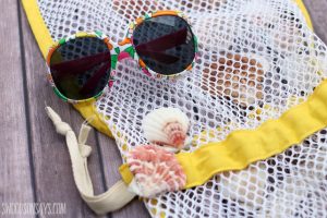 How to make a seashell collecting bag - Swoodson Says