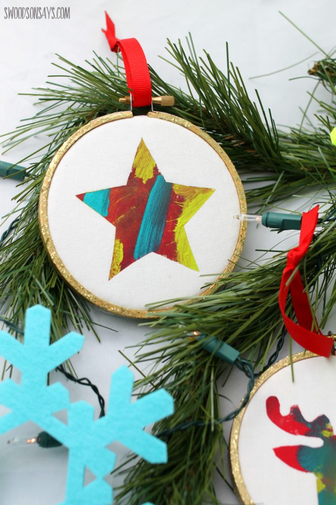 Christmas Ornament that Toddlers Can Help Make - Swoodson Says