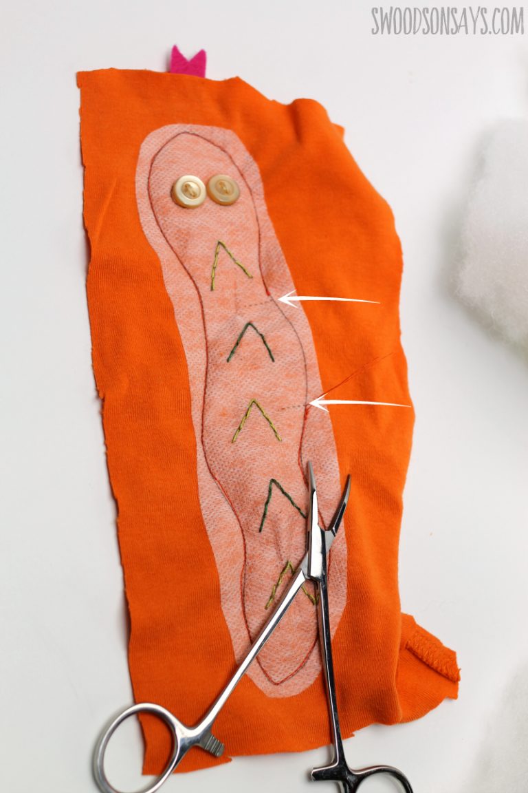Snuggle Snake softie that kids can sew - Swoodson Says