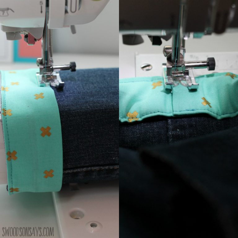 How to sew an upcycled DIY fabric planter - Swoodson Says