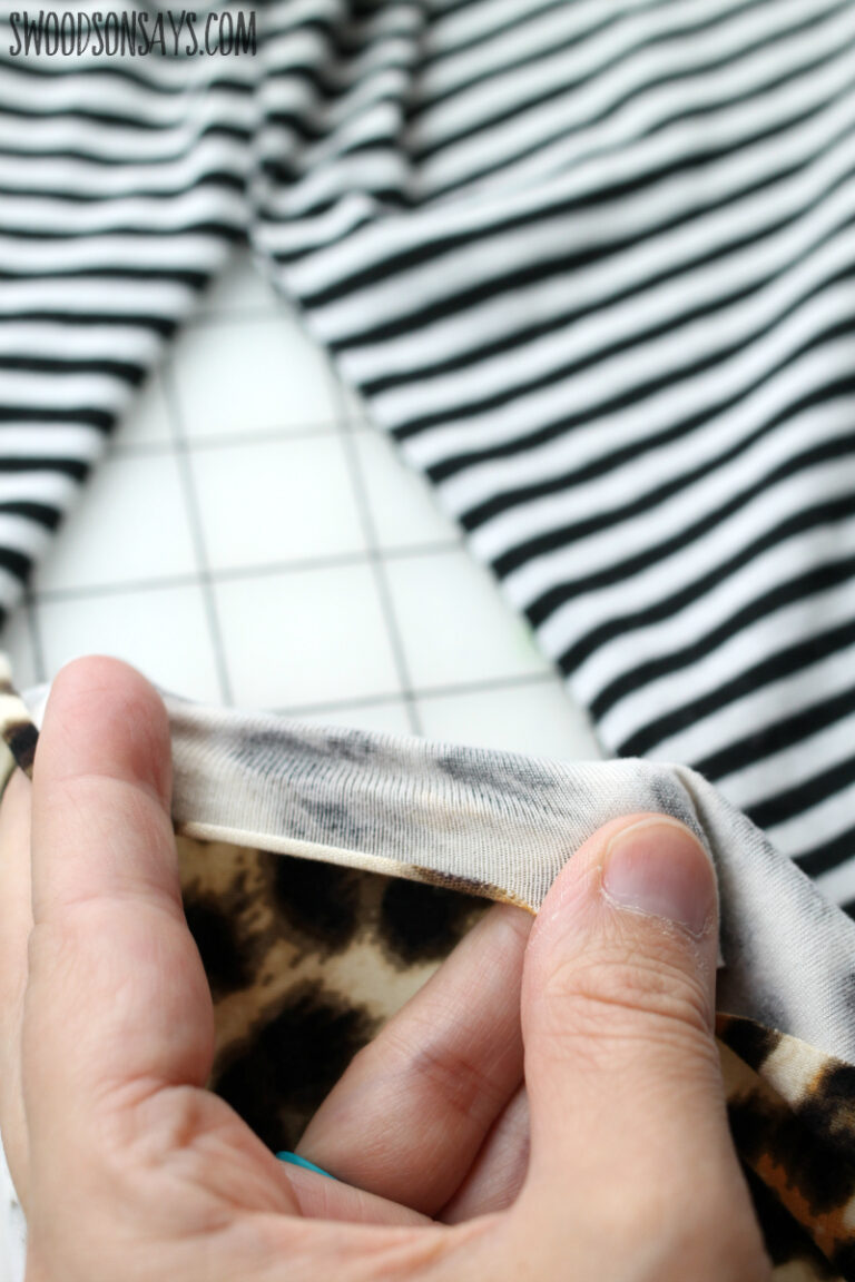 How to add fabric to a shirt to make it bigger - Swoodson Says