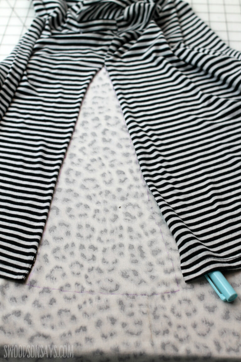 How to add fabric to a shirt to make it bigger - Swoodson Says