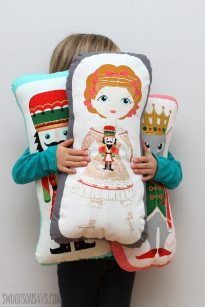 How to sew stuffed toys with nutcracker fabric - Swoodson Says