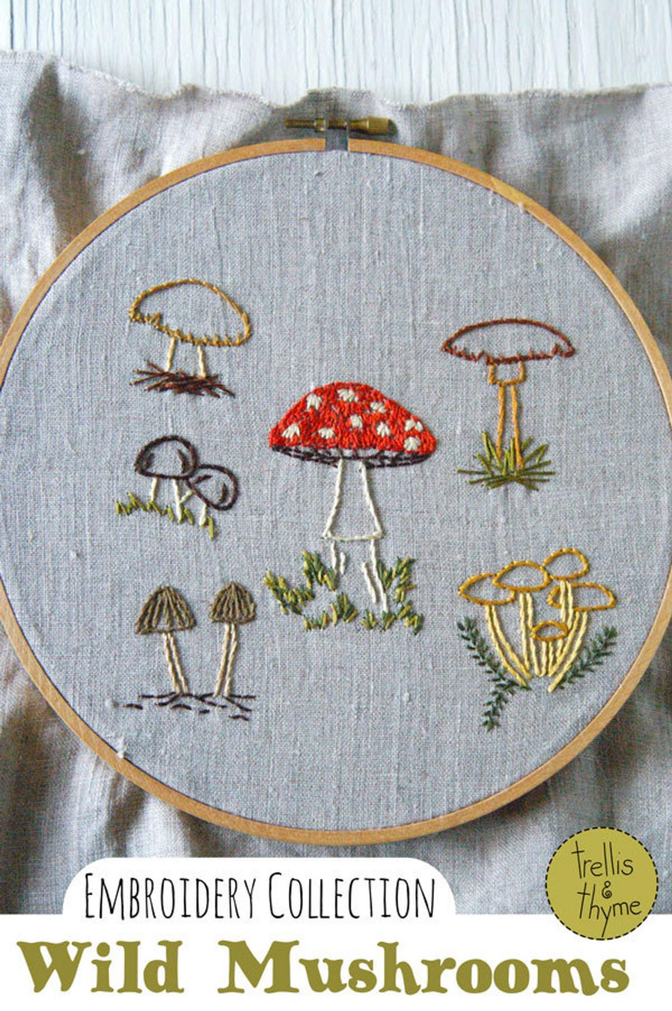 18+ mushroom embroidery patterns - Swoodson Says