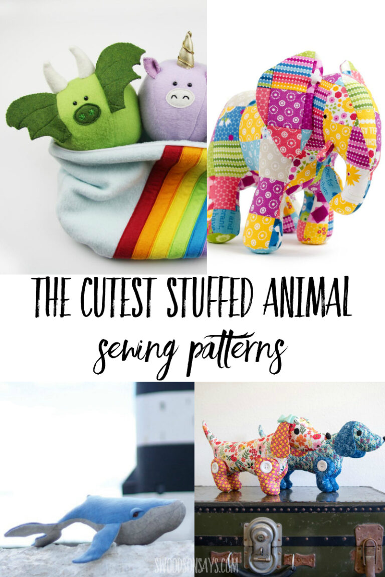 The cutest stuffed animal sewing patterns to download - Swoodson Says