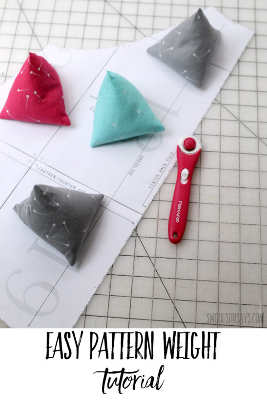 DIY pattern weight tutorial - Swoodson Says