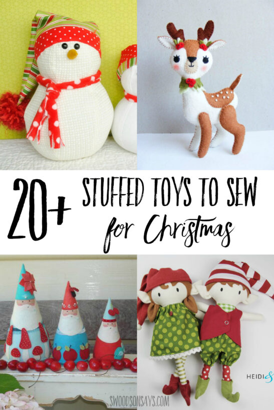 20+ Christmas stuffed animal sewing patterns - Swoodson Says