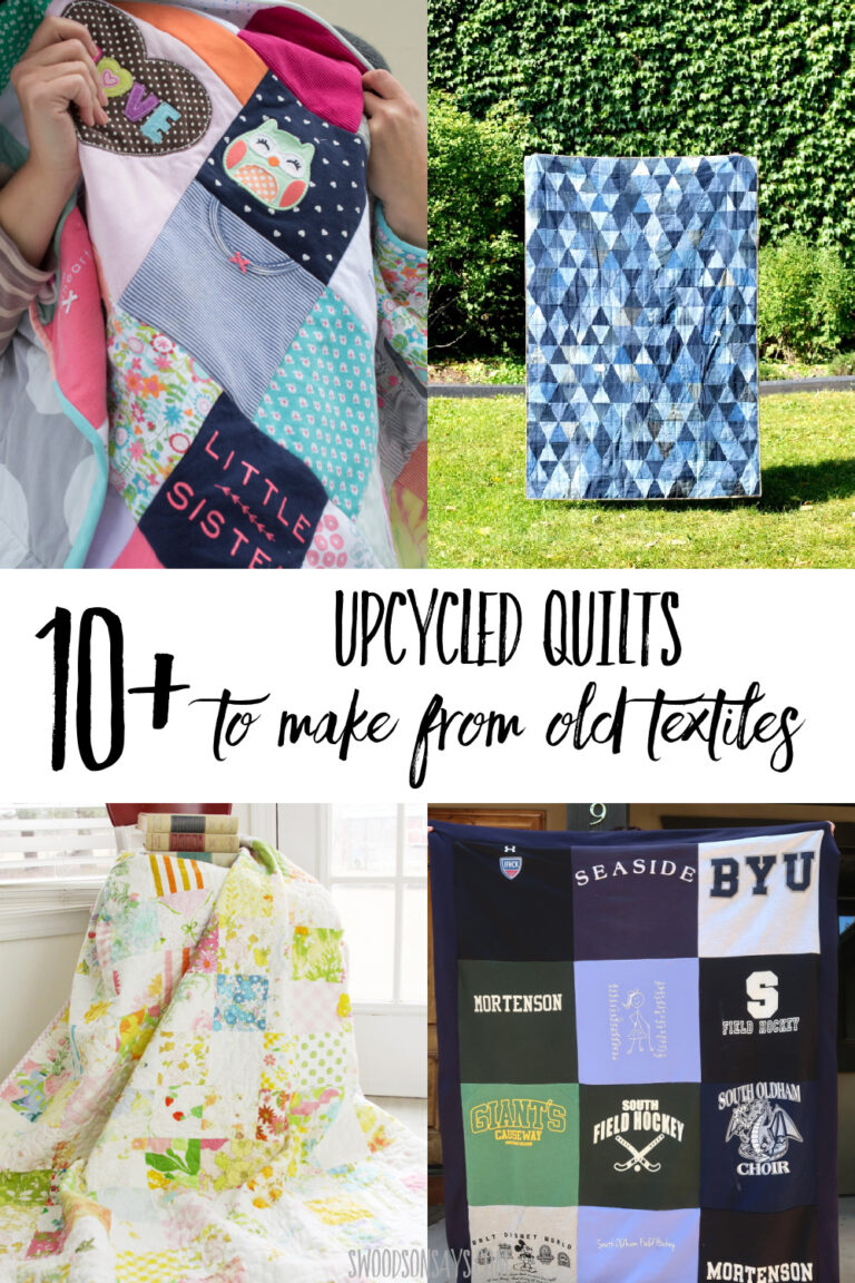 How to make a quilt from old clothes - 10+ ideas - Swoodson Says
