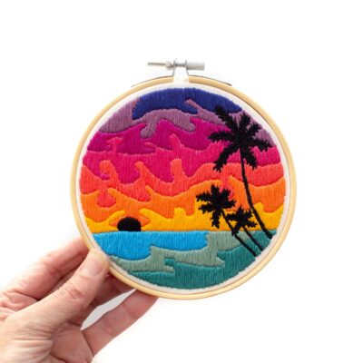 15+ ocean & beach embroidery designs to stitch - Swoodson Says