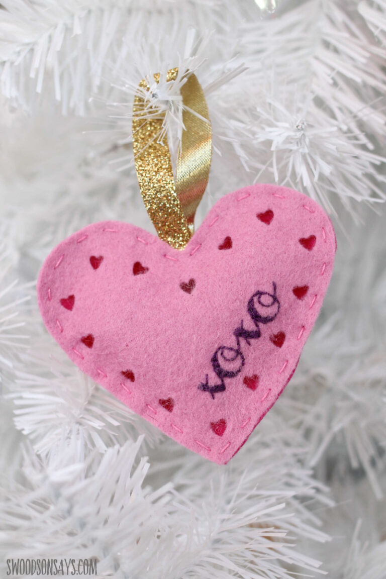 Free felt heart ornament patterns - Swoodson Says