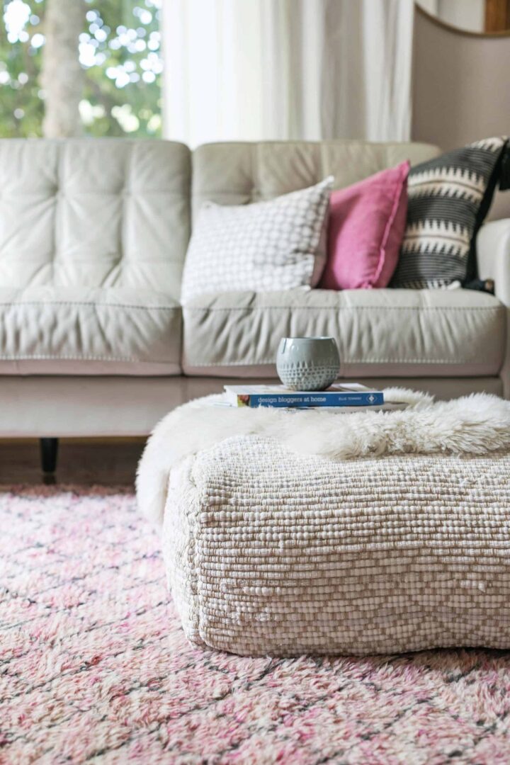 How to make a floor pouf - 12 different DIY poufs - Swoodson Says