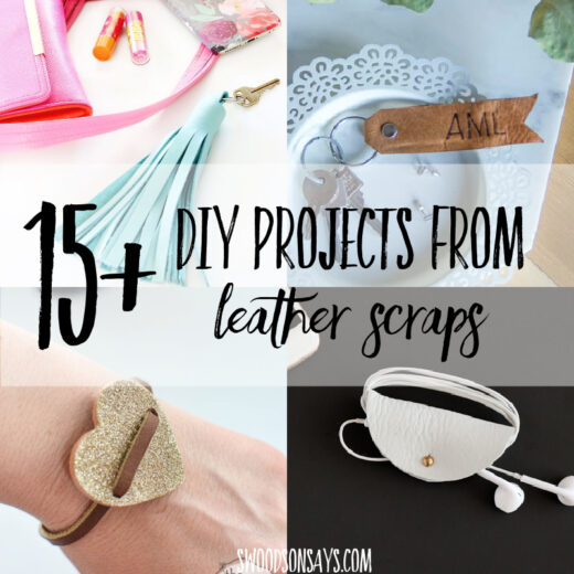15+ leather scraps projects - Swoodson Says