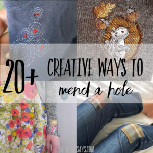 How to mend a hole - 20+ creative inspiration & tutorials - Swoodson Says