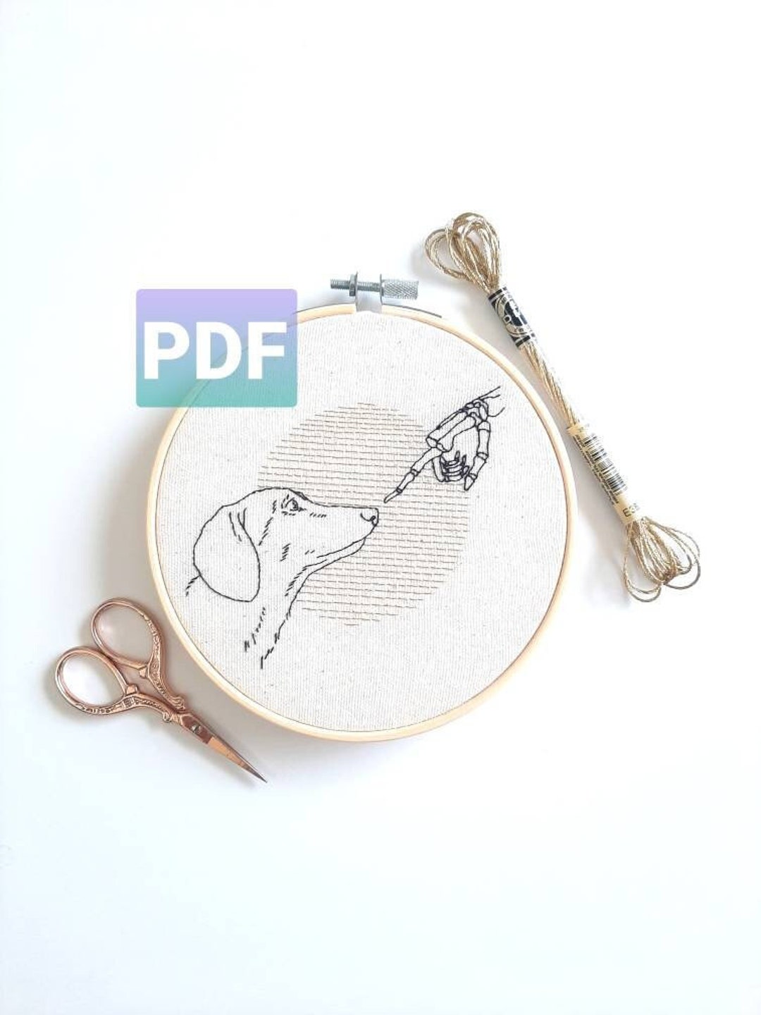 13+ dog hand embroidery patterns - Swoodson Says