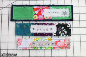 How to sew a bookmark - a beginner sewing tutorial - Swoodson Says