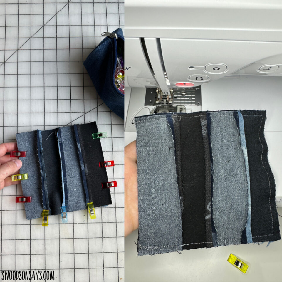 How to sew a pincushion from upcycled denim - Swoodson Says