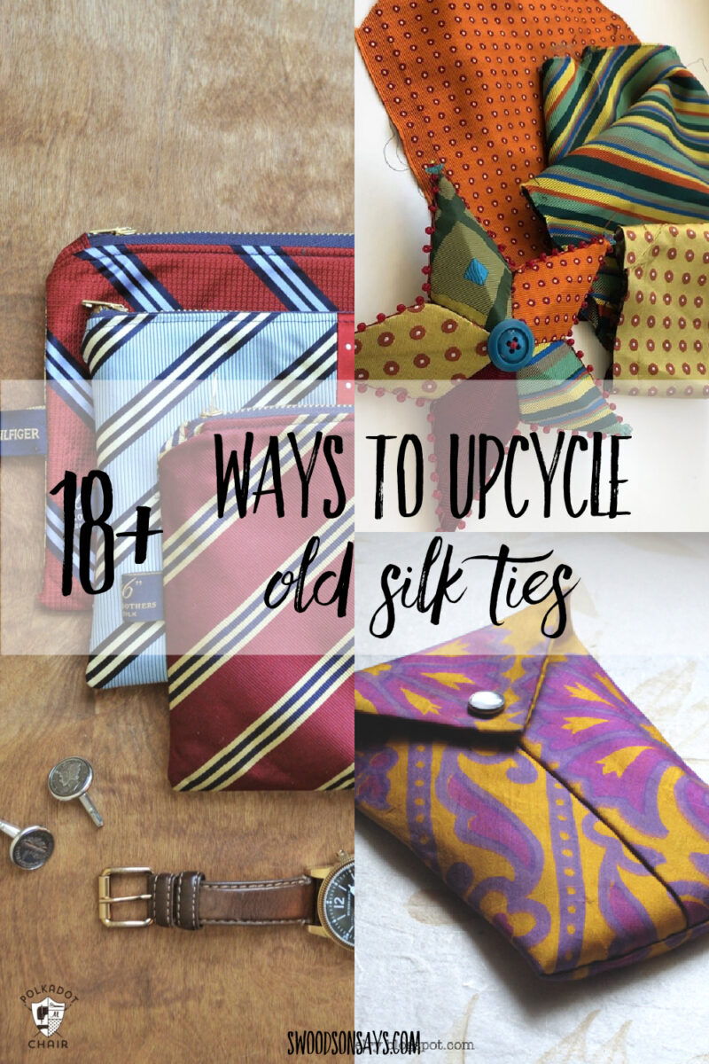 18+ ideas for sewing with upcycled neckties - Swoodson Says