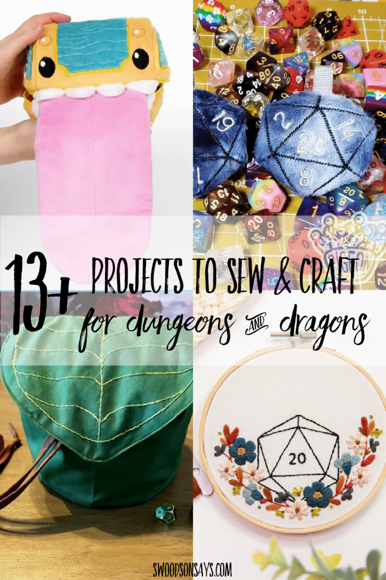 Dungeons & Dragons sewing patterns and crafty things to make - Swoodson ...