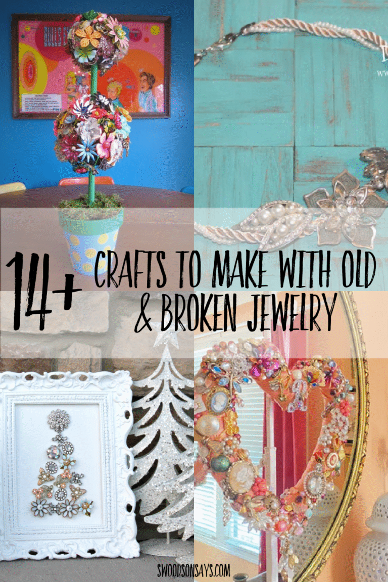 14+ broken jewelry crafts to make with repurposed vintage jewelry ...