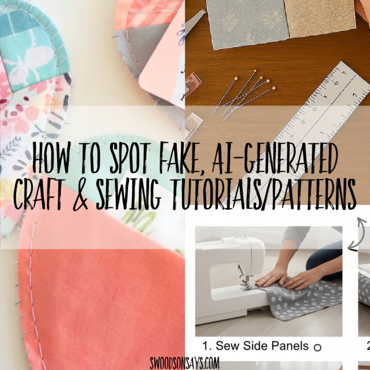 How to spot A.I. generated sewing patterns & tutorials - Swoodson Says